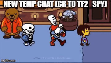 Sans, Papyrus and Frisk walk (Credit to tf2_spy) - Imgflip