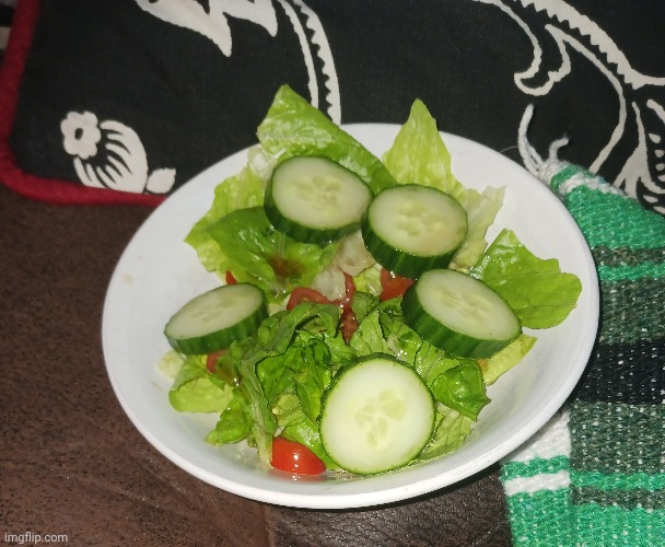 "next time eat a salad" ok now what - Imgflip