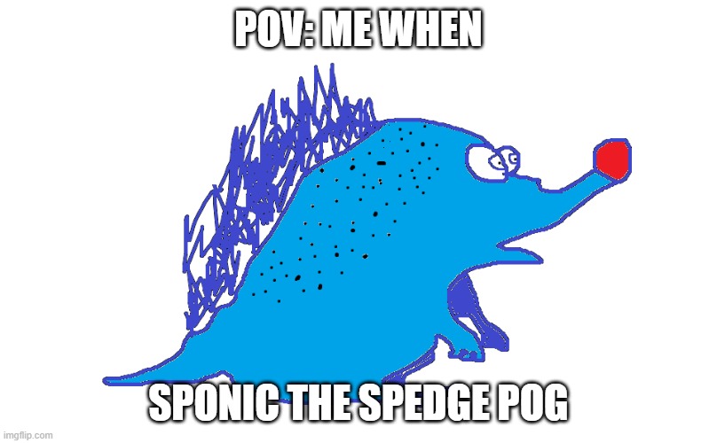 Sponic the Spedge pog - Imgflip