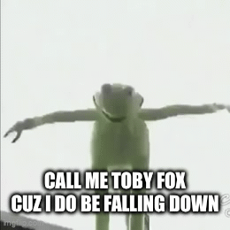 Falling kermit the frog - Imgflip