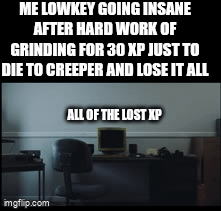 I RECOMEND JUST MAKING XP FARM BECUSE IT IS PURE PAIN WITH OUT IT ...