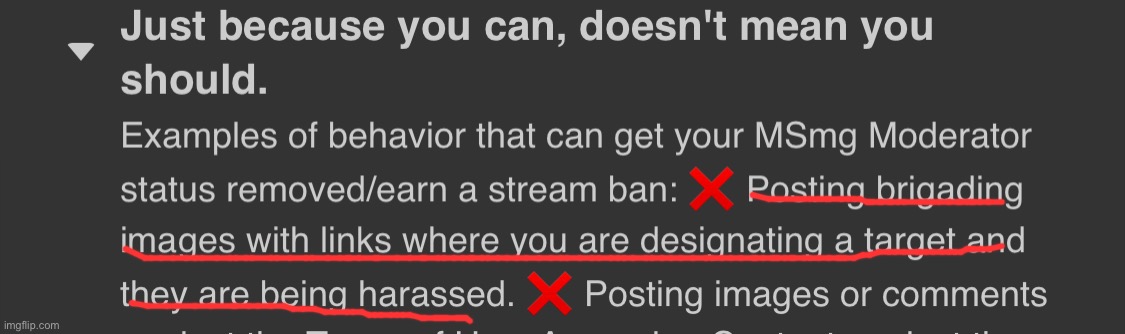 Read the underlined bit - Imgflip