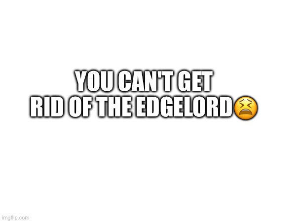 i am edgelord. - Imgflip