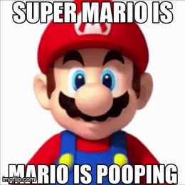 mario is pooping - Imgflip