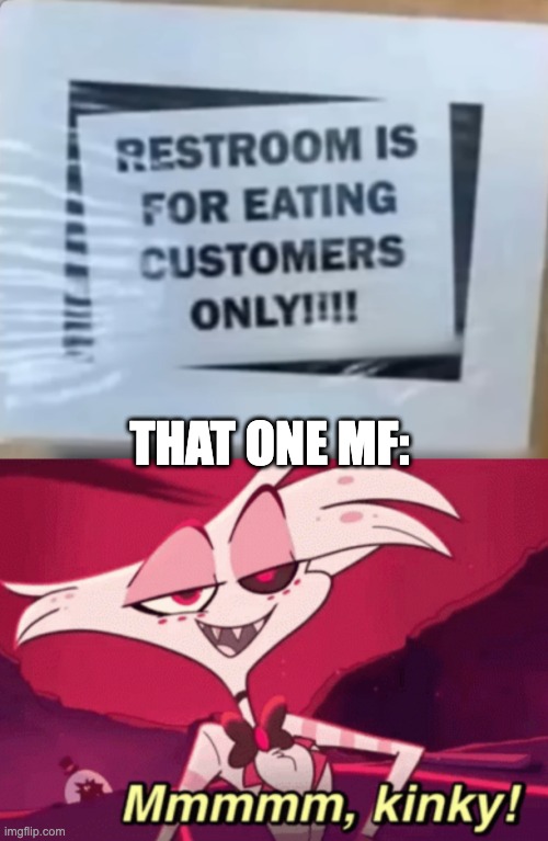 Image tagged in restroom,kinky angeldust - Imgflip