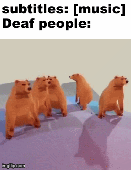 I am indeed deaf so don't read the tags - Imgflip
