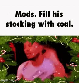 Mods, fill his stocking with coal - Imgflip