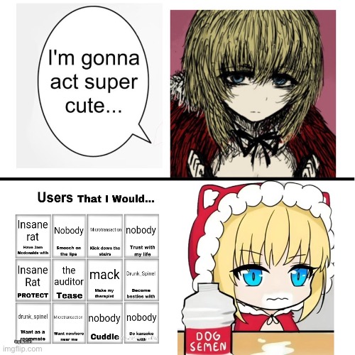 Pretty sure the cuddle part was auditor - Imgflip