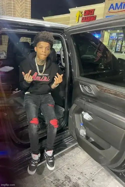 This is a photo of FBG Murda who was shot while sitting in his car, the ...
