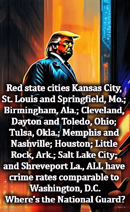 Image tagged in gifs,trump,washington dc,red state,crime,national guard ...