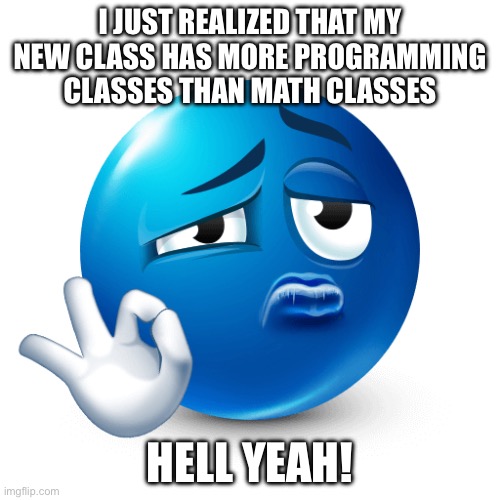 Blue emoji ok sign - Imgflip