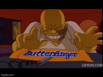 Homer simpson Butterfinger - Imgflip