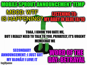 Mobile sprout announcement template - Imgflip