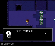 Image tagged in gifs,memes,shitpost,undertale,oh wow are you actually ...