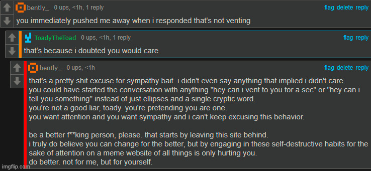 is this an unreasonable response? i feel like i'm being pretty ...