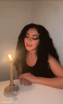charlie xcx blowing candle - Imgflip