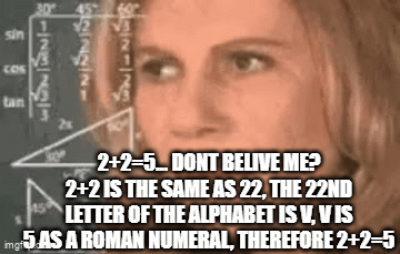2+2=5!!! - Imgflip