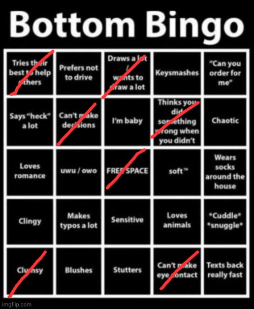 bottom bingo so bottom I wanna put it under the bottom of my ass and ...
