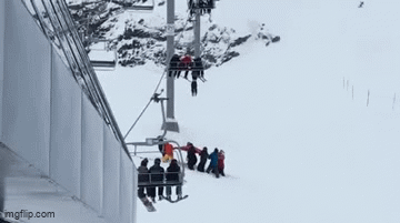 Epic chairlift fails part 3 - Imgflip