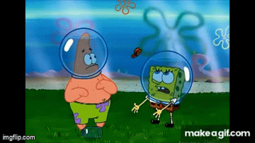 Spongebob Scared of Butterfly - Imgflip