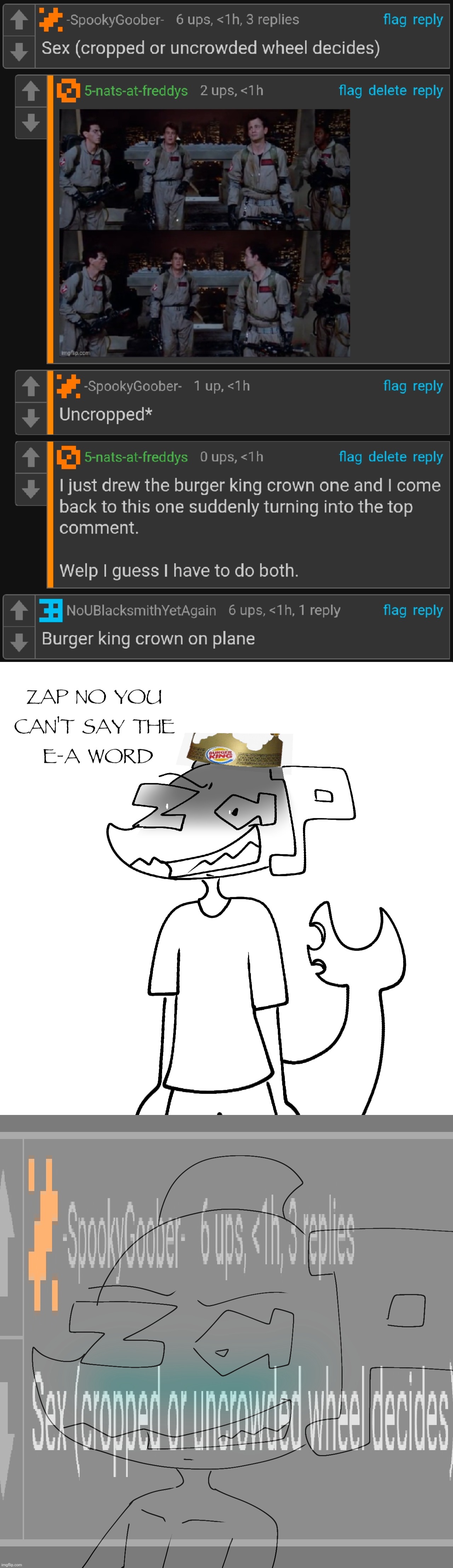 (I will NOT draw that shit uncropped vro) - Imgflip