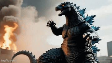 Godzilla Powerful Karate Kick - Imgflip
