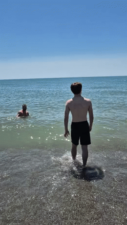 Me jumping into the sea - Imgflip
