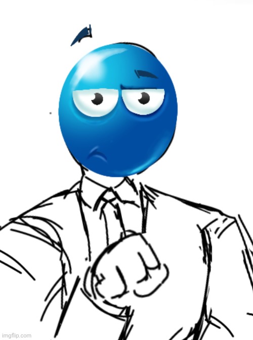 hey guys I'm making the blue emoji into a man in a suit - Imgflip
