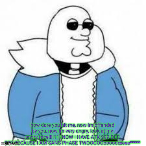 Peter giffin is sans undertale - Imgflip