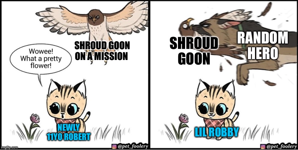 Brutus saving Pixie from an eagle - Imgflip