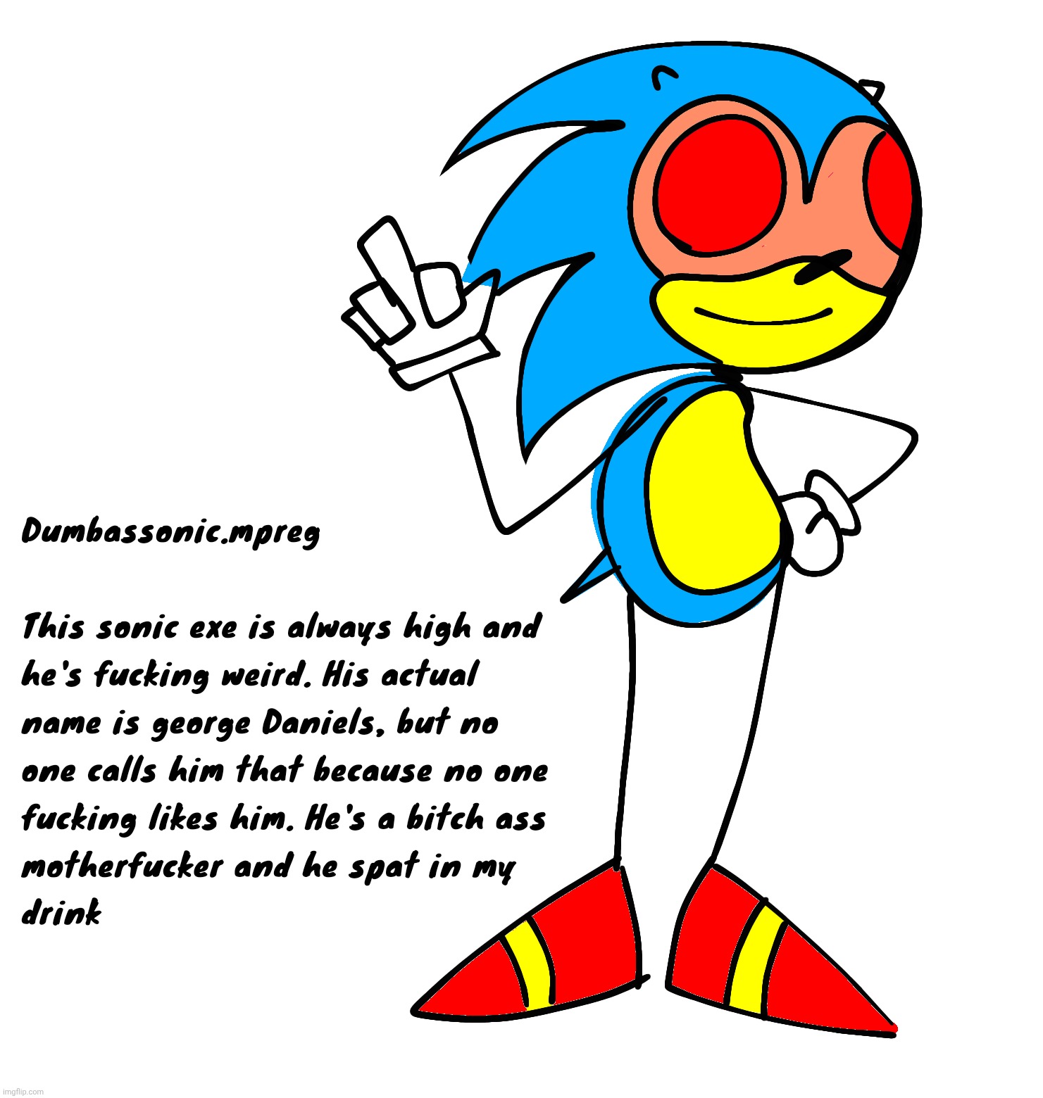 my sonic exe oc - Imgflip