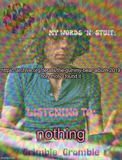 Grimble_Gromble psych announcement template - Imgflip