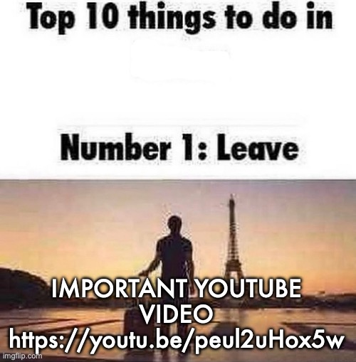 Top 10 things to do in blank - Imgflip