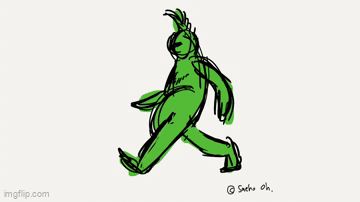 The grinch walk cycle - Imgflip