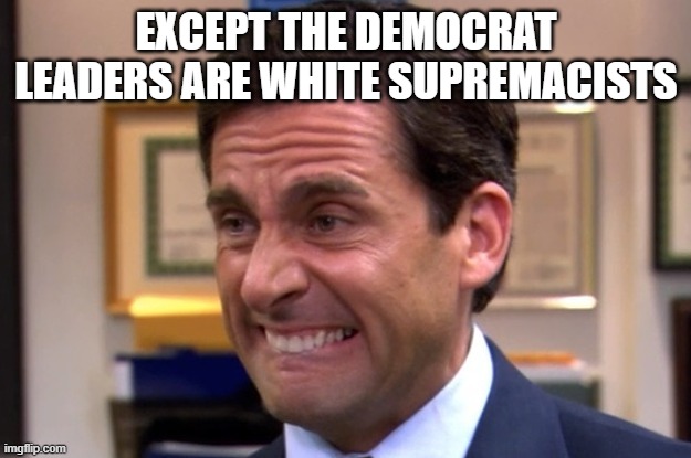 If you don't agree with the democrats, you are a white supremacist - Imgflip