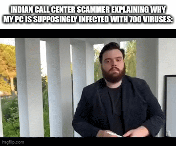 Hello you computer has virus - Imgflip