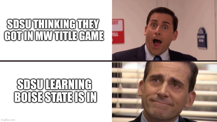 Michael Scott Happy Sad - Imgflip