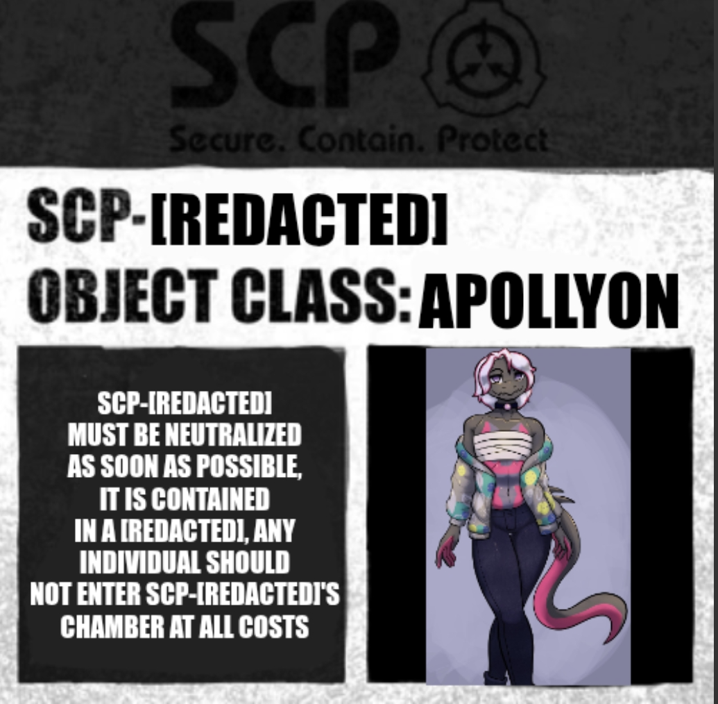 SCP-[REDACTED] label Memes - Imgflip