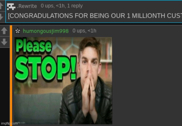 Please STOP! - Imgflip