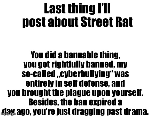 And no Toady, I will not block him. Seeing him crash out is peak comedy. - Imgflip