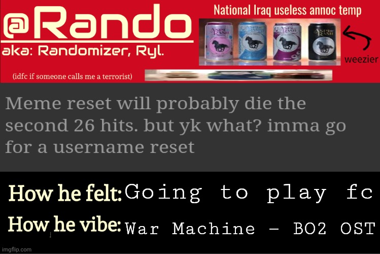 Iraq Randomizer announcement temp - Imgflip
