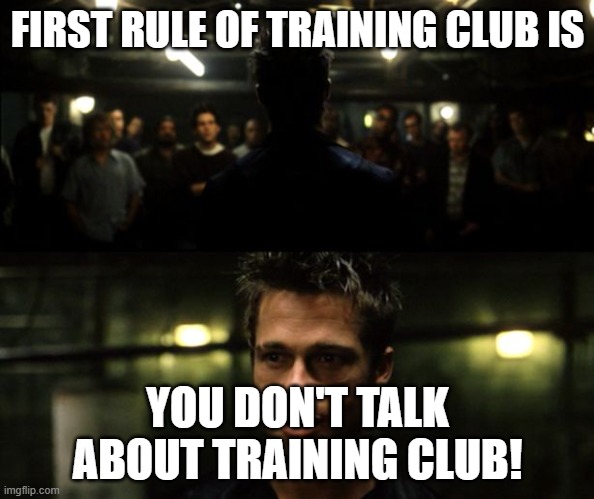 First rule of the Fight Club - Imgflip