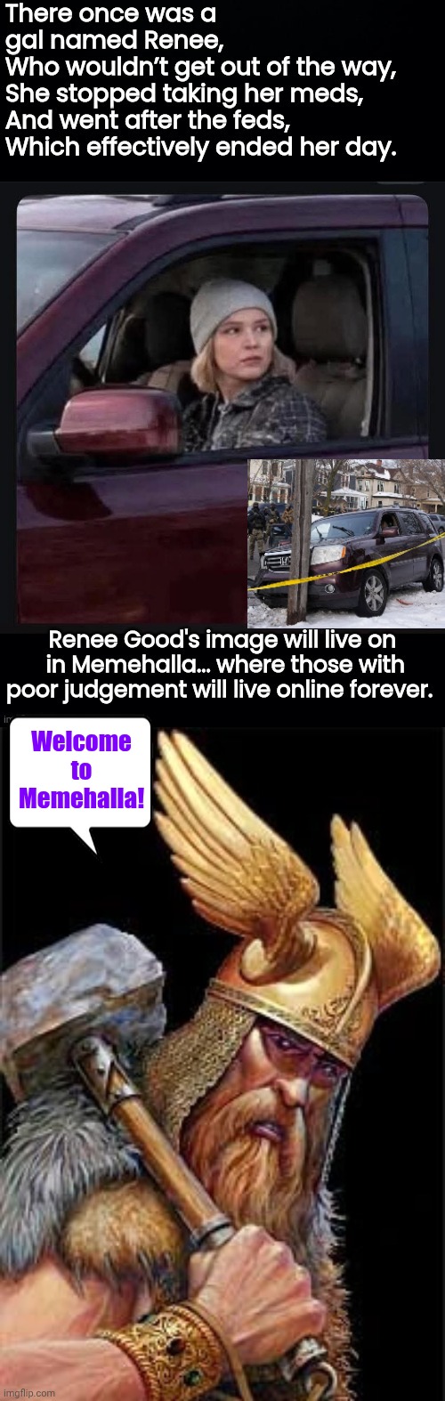 Welcome to Memehalla Renee Good - Imgflip