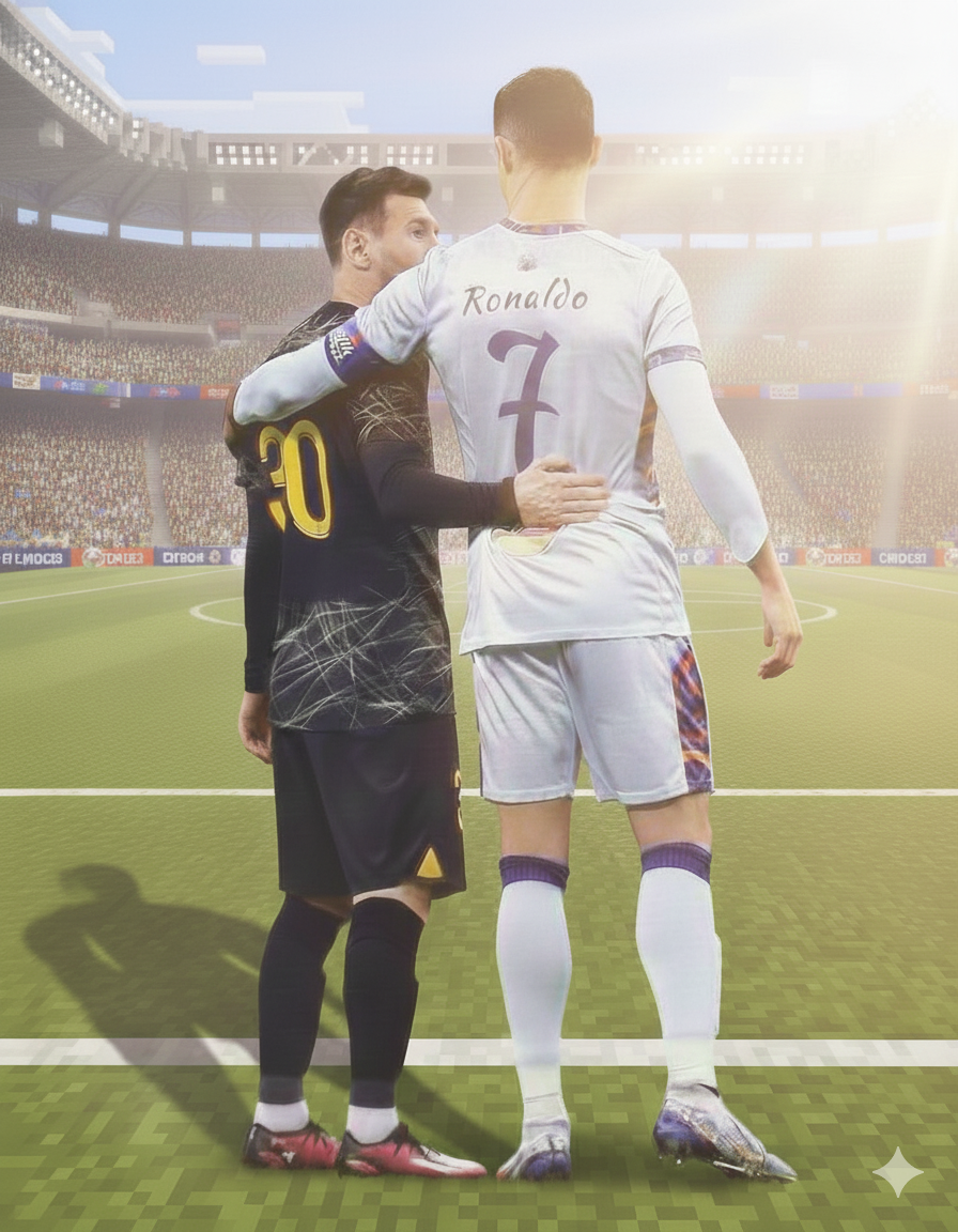 Messi and ronaldo Blank Template - Imgflip