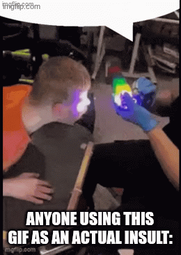 Autistic kid looking at light speech bubble. - Imgflip