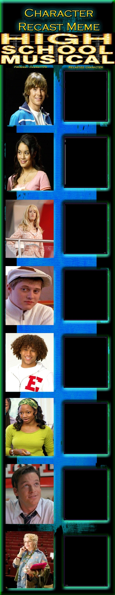 High school musical cast meme Blank Template - Imgflip