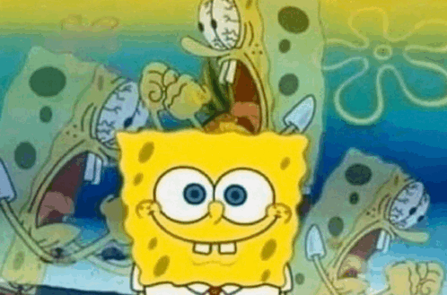 SpongeBob screaming internally Blank Template - Imgflip
