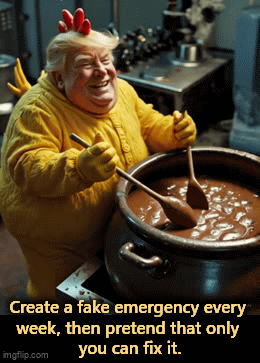 Image tagged in gifs,trump,fake,emergency,crisis,fake news - Imgflip
