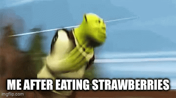 I am Shrek eating fruits - Imgflip