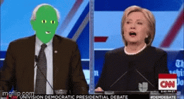 Breadline Bernie and Hillary Reptillions - Imgflip